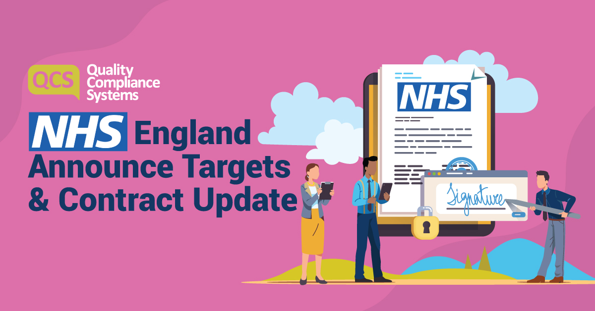 NHS England announce targets and contract updates (Last update: 31.03. ...