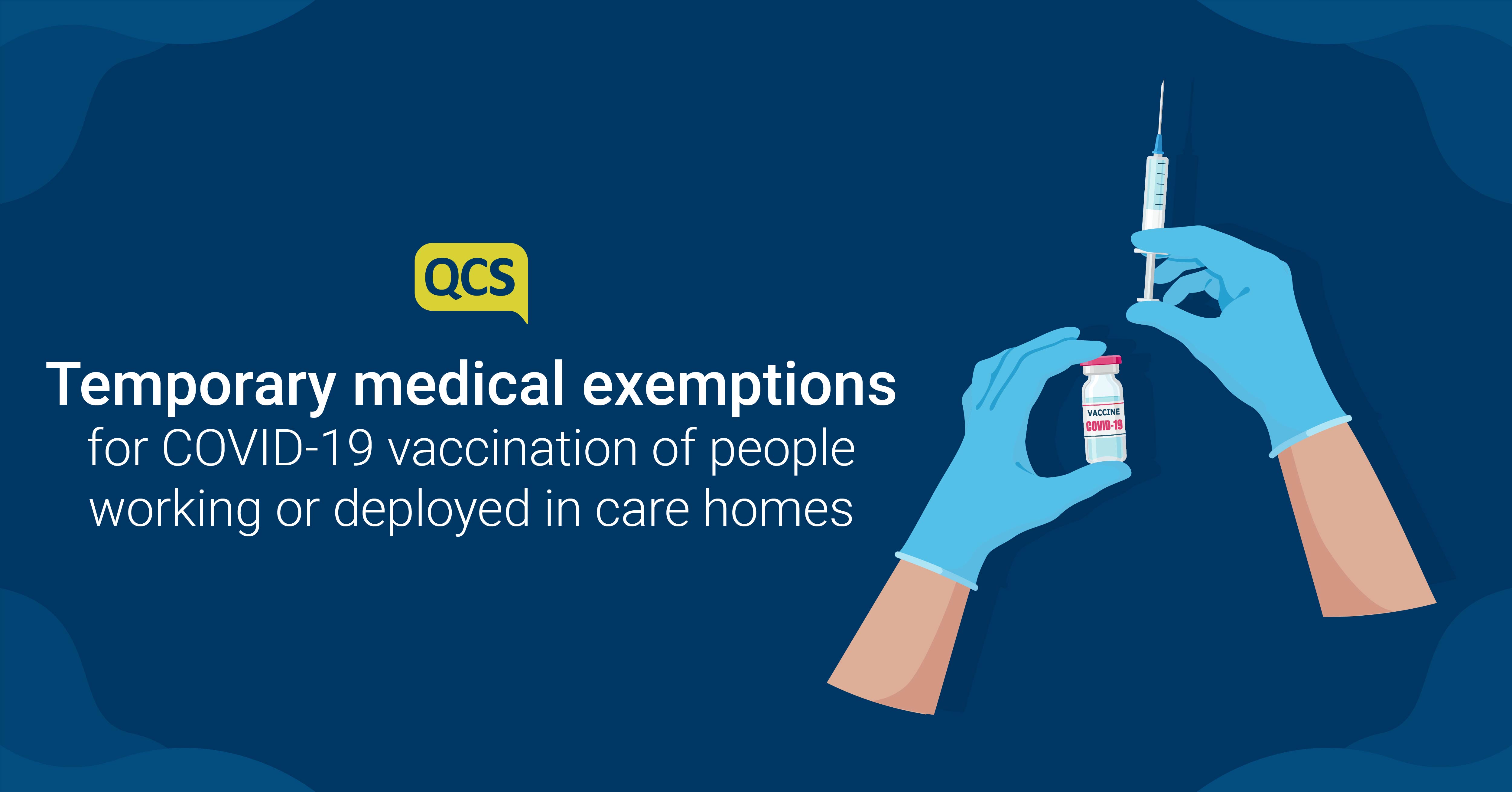 Temporary medical exemptions for COVID-19 vaccination of people working ...