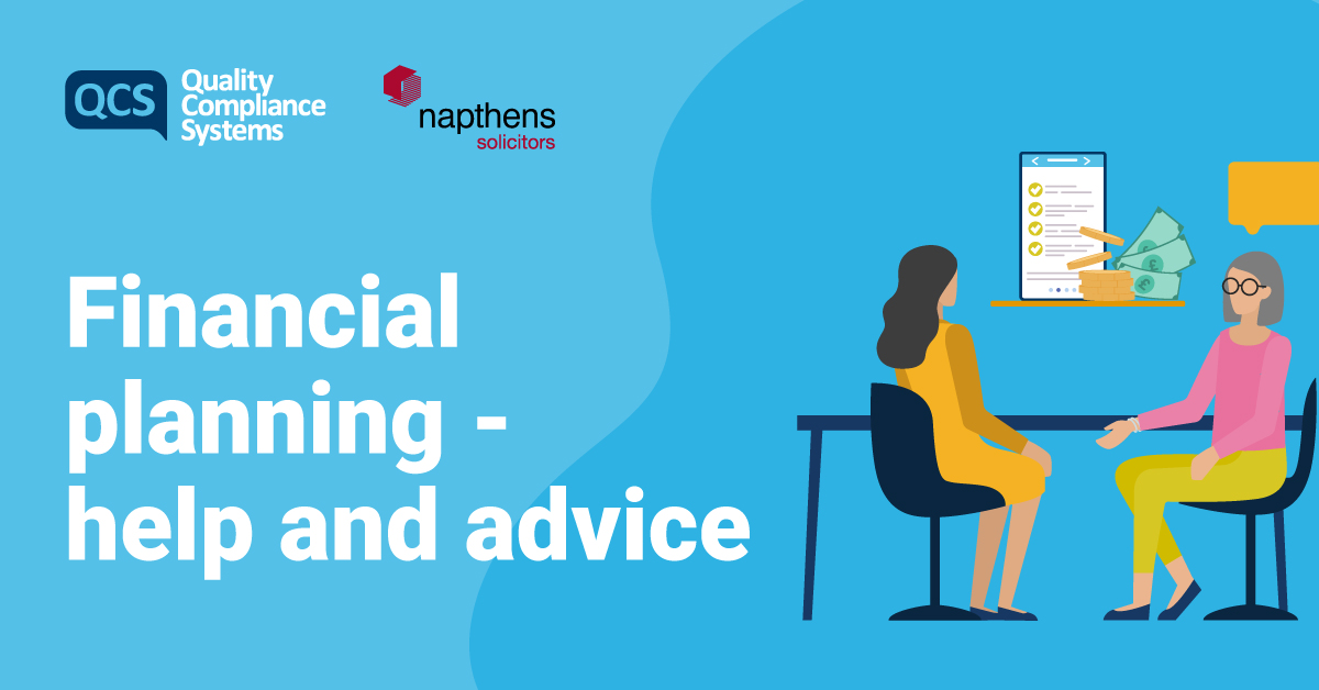 Financial planning - help and advice - Wellbeing | QCS Blog
