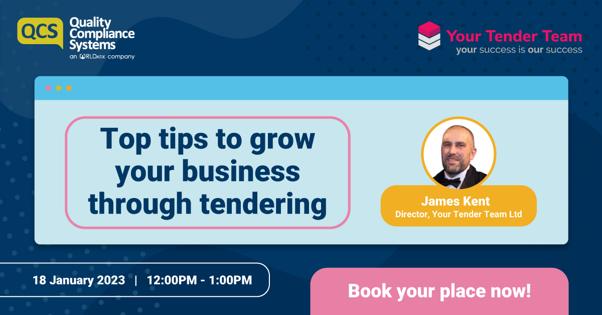 FREE WEBINAR - Top tips to grow your business through tendering - QCS ...