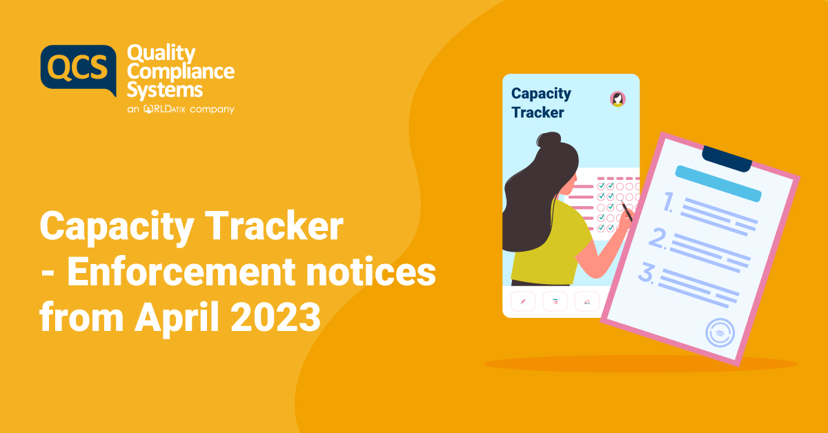 Capacity Tracker - Enforcement notices from April 2023 - Adult Social ...
