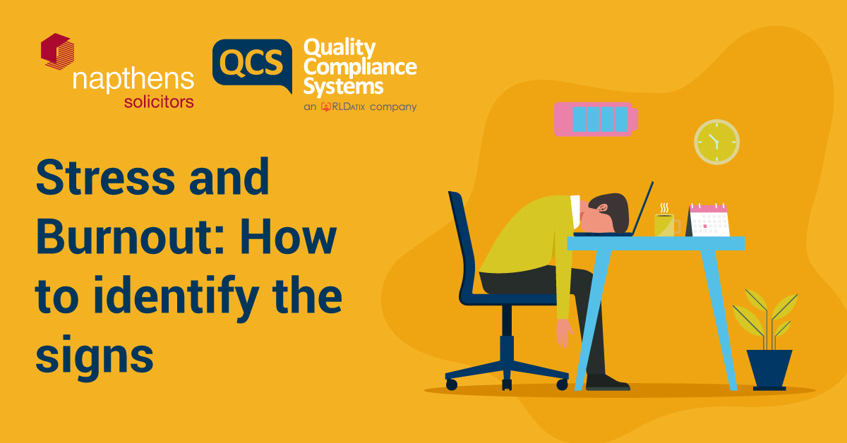 Stress and Burnout: How to identify the signs - Adult Social Care | QCS ...