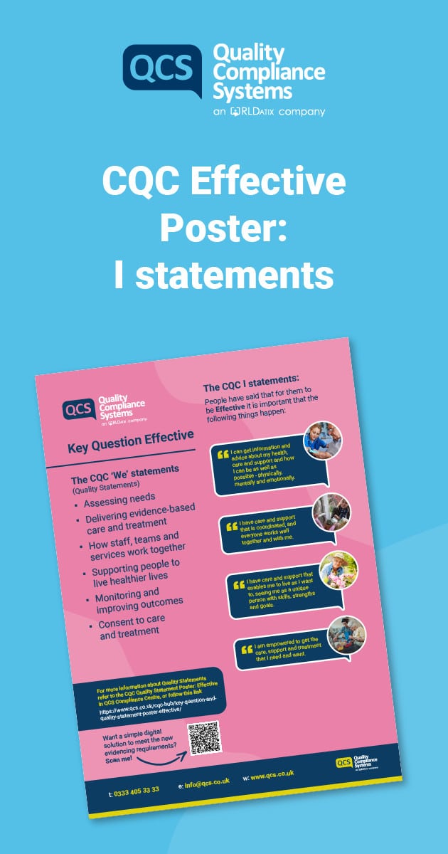 CQC Effective Poster - I statements | QCS